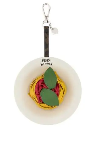 Fendi Leather Spaghetti Charm - Multicolor