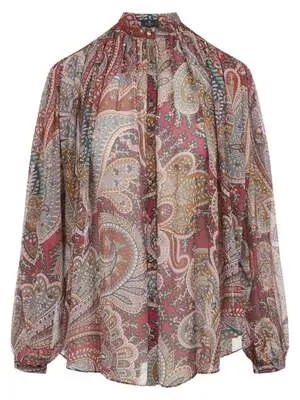 Etro Paisley Print Silk Blouse - Multicolor