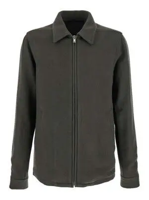 Rick Owens Wool Zip-up Jacket - Multicolor