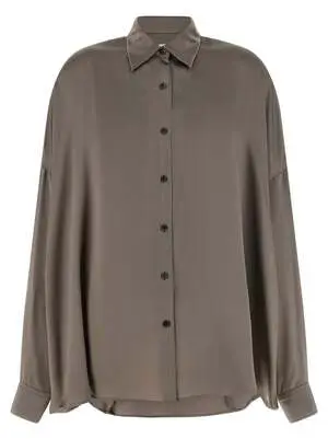 Dries Van Noten Casia Silk Shirt - Gray