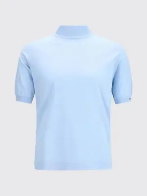 Prada High Neck Fine Knit Sweater - Blue