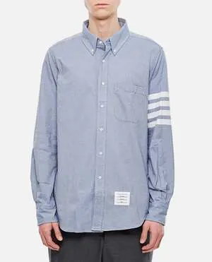 Thom Browne Classic 4bars Cotton Shirt - Multicolor