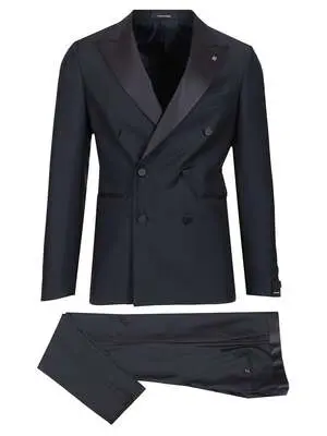 Tagliatore Bruce Tuxedo In Super 130s Wool - Blue