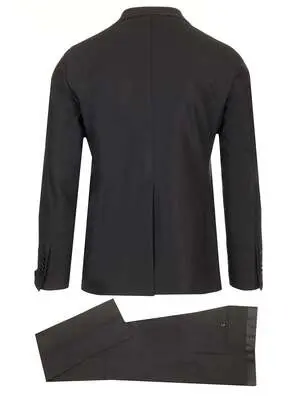 Tagliatore Tuxedo With Peak Lapels - Black