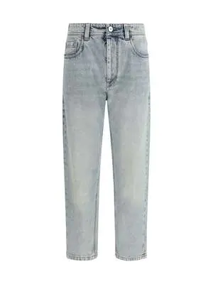 Brunello Cucinelli Straight Leg Jeans - Blue