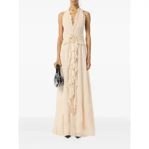 Blumarine Sleeveless Halter Neck Evening Dress