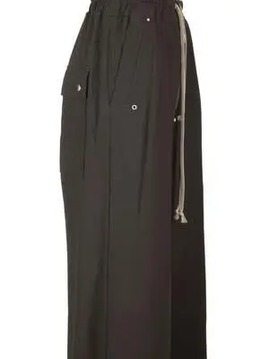 Rick Owens Geth Belas Cupro Trousers - Brown