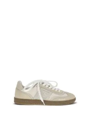 Balmain Swan Sneakers In Deerskin Leather - Multicolor