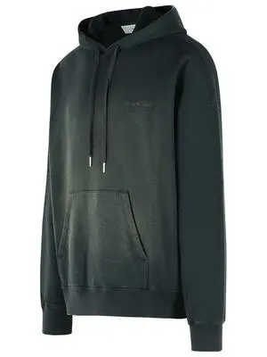 GOLDEN GOOSE Cotton Sweatshirt With Tonal Logo Embroidery