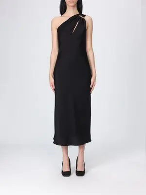 Max Mara One-shoulder Asymmetrical Dress - Black