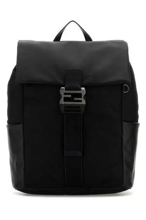 Fendi Nylon Flux Backpack - Black