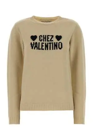 Valentino Garavani Beige Wool Sweater