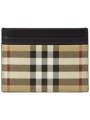 Burberry Card Holder Check - Cream