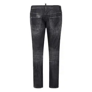 Dsquared2 Grey Cotton Blend Trousers