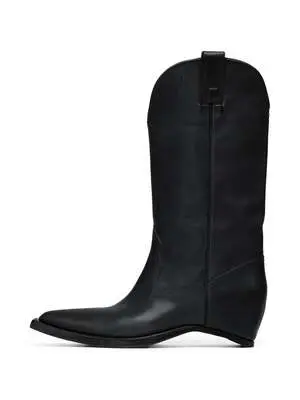 MAISON MARGIELA Leather Western Boots - Multicolor