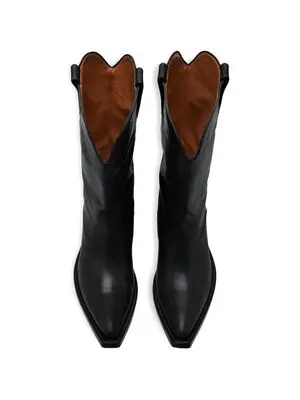 MAISON MARGIELA Leather Western Boots - Multicolor