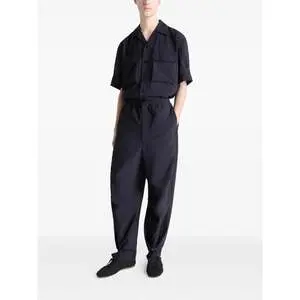 LEMAIRE Loose Fit Cotton Blend Trousers