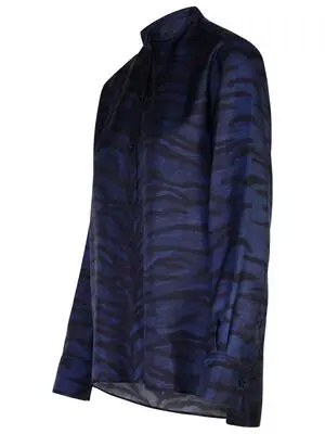 Stella McCartney Tiger Print Silk Shirt