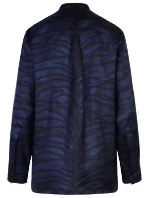 Stella McCartney Tiger Print Silk Shirt