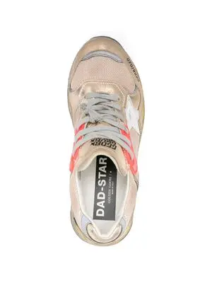 GOLDEN GOOSE Running Dad Sneakers With Laminated Upper And Star Detail