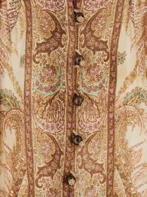 Zimmermann Wanderlust Long Dress With Paisley Motif - Multicolor