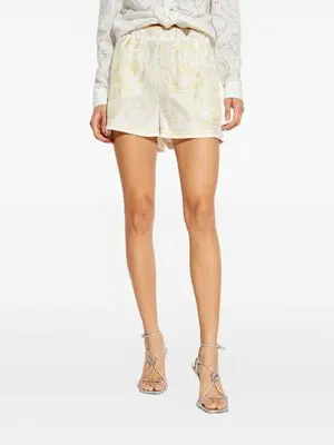 Versace Barocco Print Silk Shorts