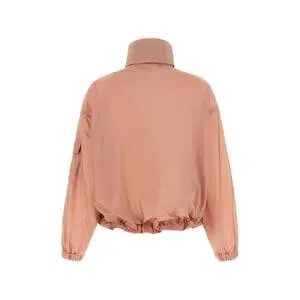 Moncler Water-repellent Bomber Jacket With Removable Hood - Pink
