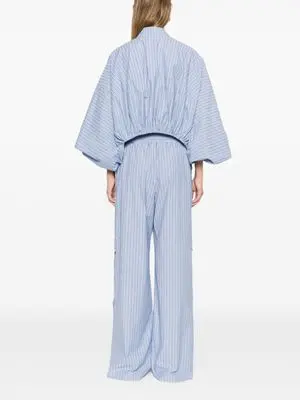 Zimmermann Striped Mandarin Collar Blouse - Multicolor