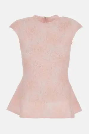 ROTATE BY BIRGER CHRISTENSEN Sleeveless Floral Motif High Neck Top - Multicolor
