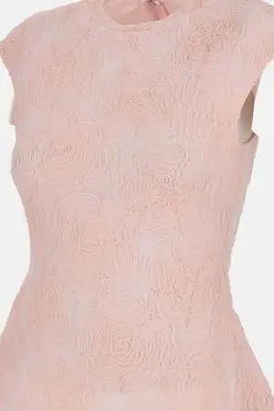 ROTATE BY BIRGER CHRISTENSEN Sleeveless Floral Motif High Neck Top - Multicolor