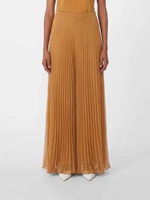Max Mara Pleated Wide-leg Trousers - Brown