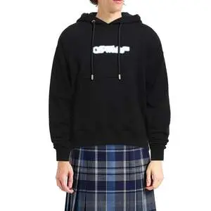 Off-White Hooded Logo Sweatshirt - Black