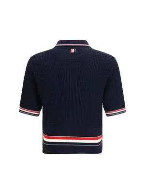 Thom Browne Woven Cotton Polo
