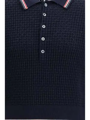 Thom Browne Woven Cotton Polo