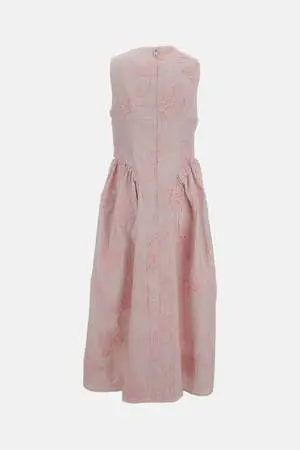 ROTATE BY BIRGER CHRISTENSEN Floral Embroidered Midi Dress