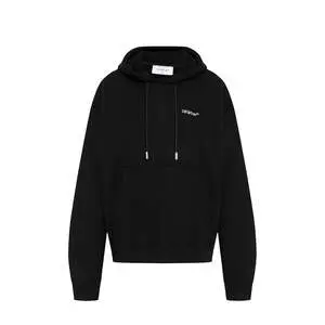 Off-White Logo Hooded Sweatshirt - Black