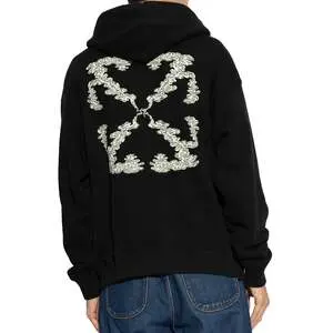 Off-White Logo Hooded Sweatshirt - Black