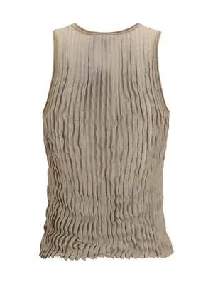 Giorgio Armani Sleeveless Pleated Top