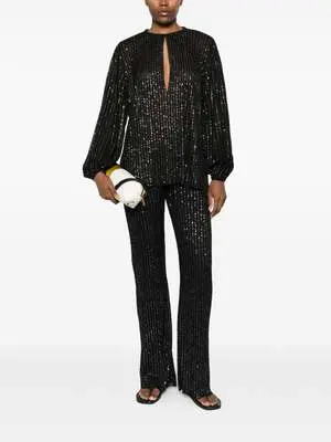 Missoni Sequin Embellished Long Sleeve Blouse - Multicolor