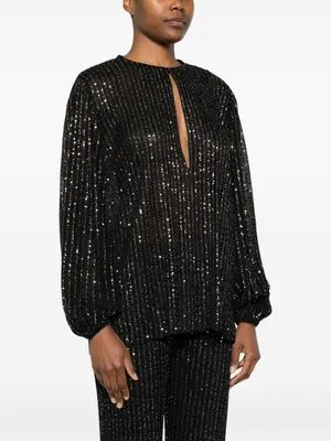 Missoni Sequin Embellished Long Sleeve Blouse - Multicolor