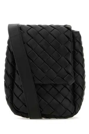 Bottega Veneta Leather Crossbody Bag - Black