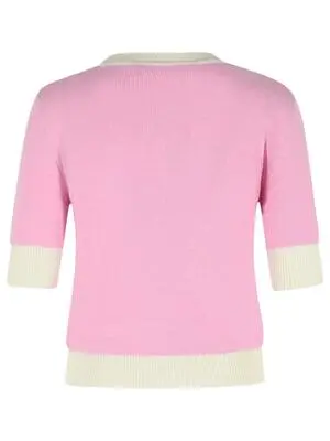 Marni Ribbed Wool Blend Sweater With Embroidered Logo