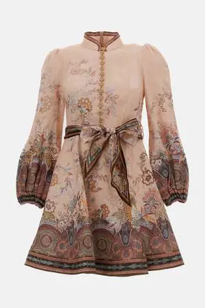 Zimmermann Alchemy Button Mini Dress - Multicolor