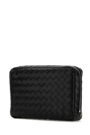 Bottega Veneta Leather Large Intrecciato Beauty Case