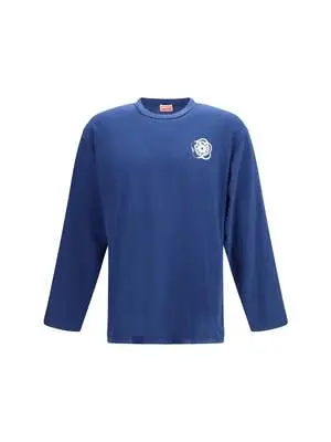 Kenzo Boke Flower 2.0 Long-sleeved Cotton T-shirt - Blue