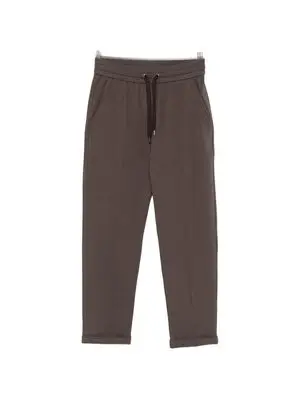 Brunello Cucinelli Cotton Drawstring Trousers - Multicolor
