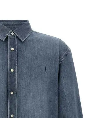 Saint Laurent Cassandre' Shirt - Blue