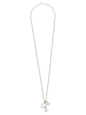 VIVIENNE WESTWOOD Ovidia Necklace With Key And Orb Charms - Silver