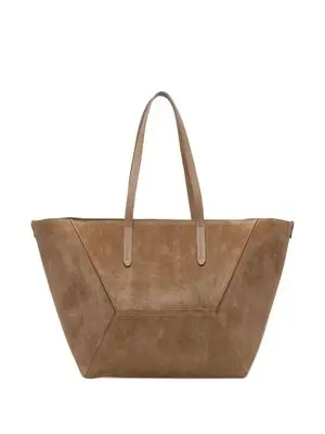 Brunello Cucinelli Leather Shopping Bag - Multicolor