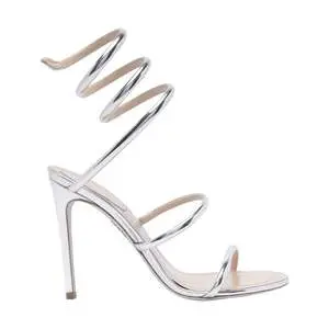 Rene Caovilla Metallic Stiletto Heeled Sandals